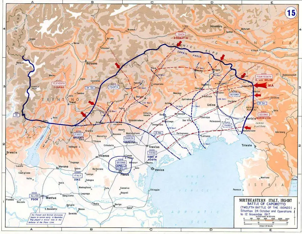 October 24 in Slovenian History: Battle of Kobarid Ends WWI Soča Campaign